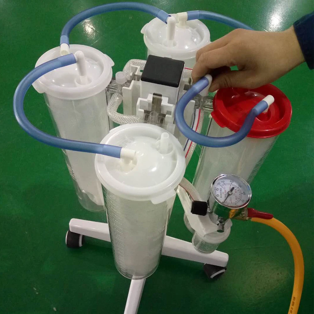 4 Bottle Medical Disposable Suction Canister Liners System for ...