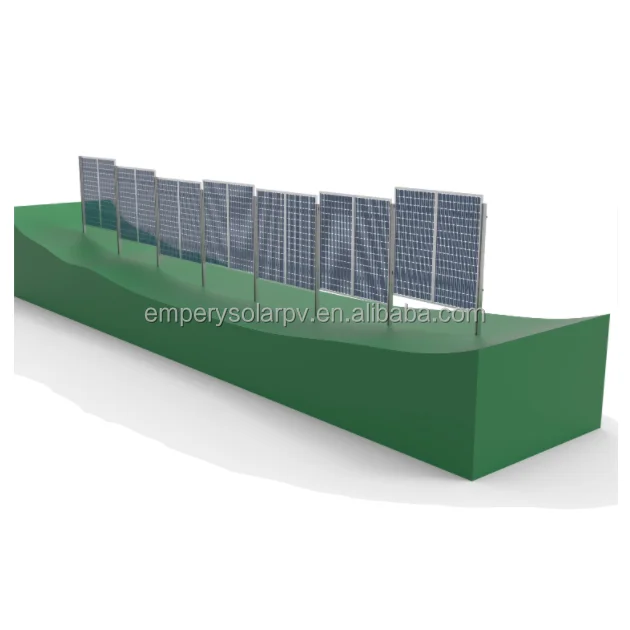Efficient Vertical Bifacial Solar Panel Mounts for Power Plants