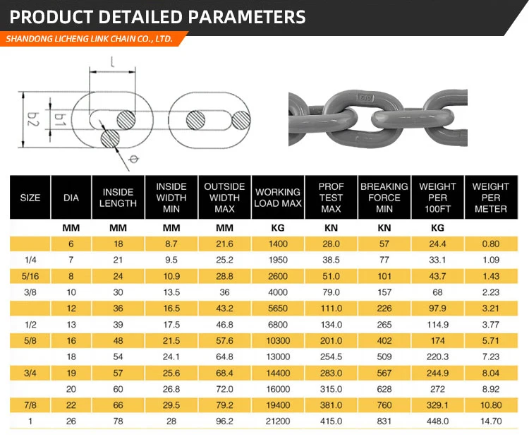 High Performance Chain Crane Lift Grade 100 Chain Slings - Buy High Strength G100 Lifting Chain ...