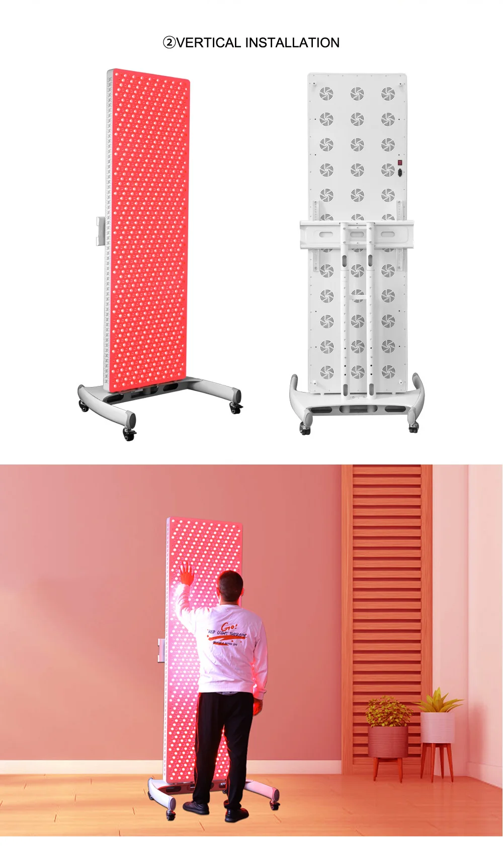 Red Light Therapy Panel for Pain Relief - 630nm to 850nm
