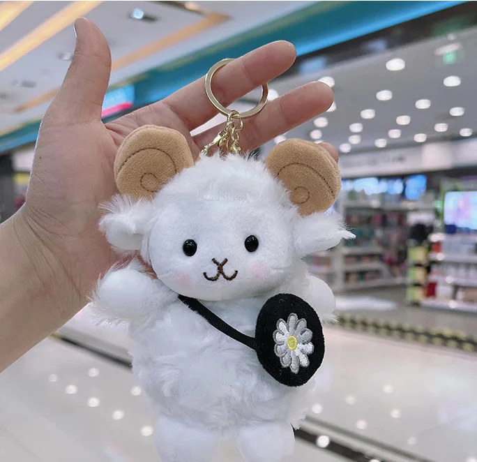 Cute Shark Cat Fried Plush Keychains Toys Doll Stuffed Animal Toys Bag ...