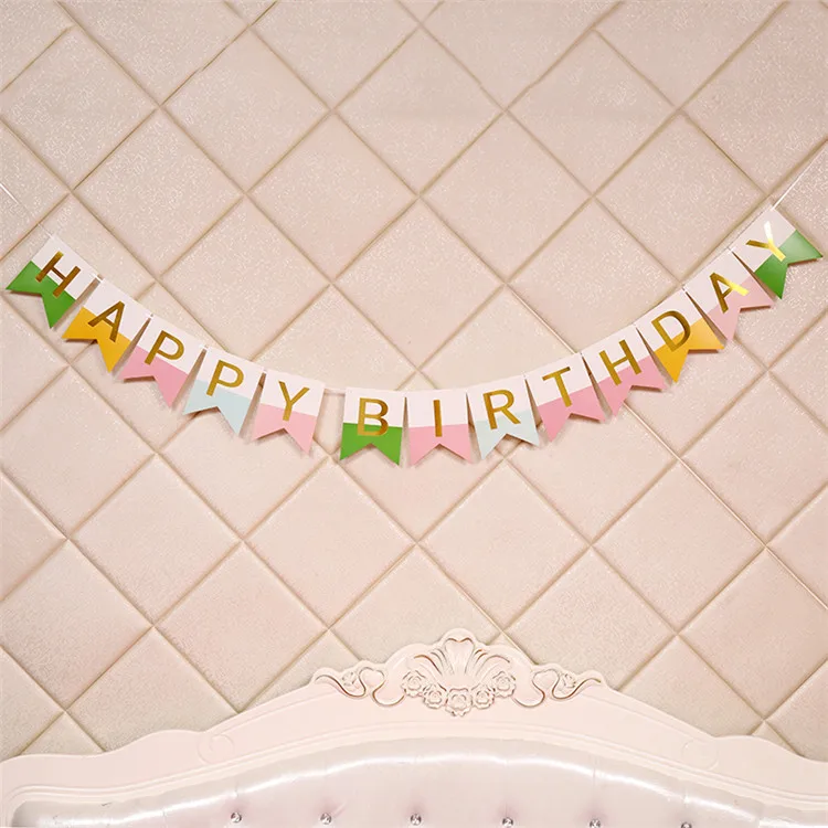 Party Decoration Birthday - Colorful Banner Set