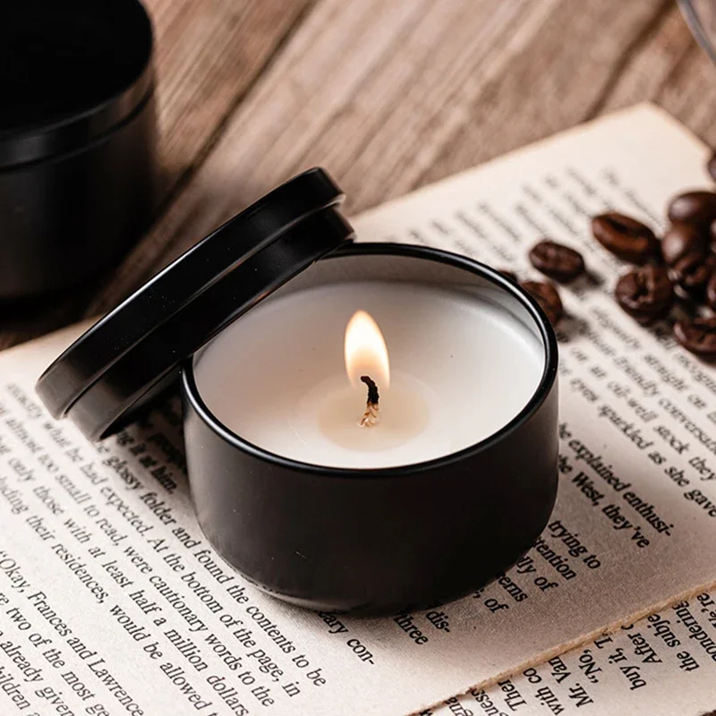 Smokeless Scented Aromatic Candles Portable Travel Tin Natural Soy Wax ...
