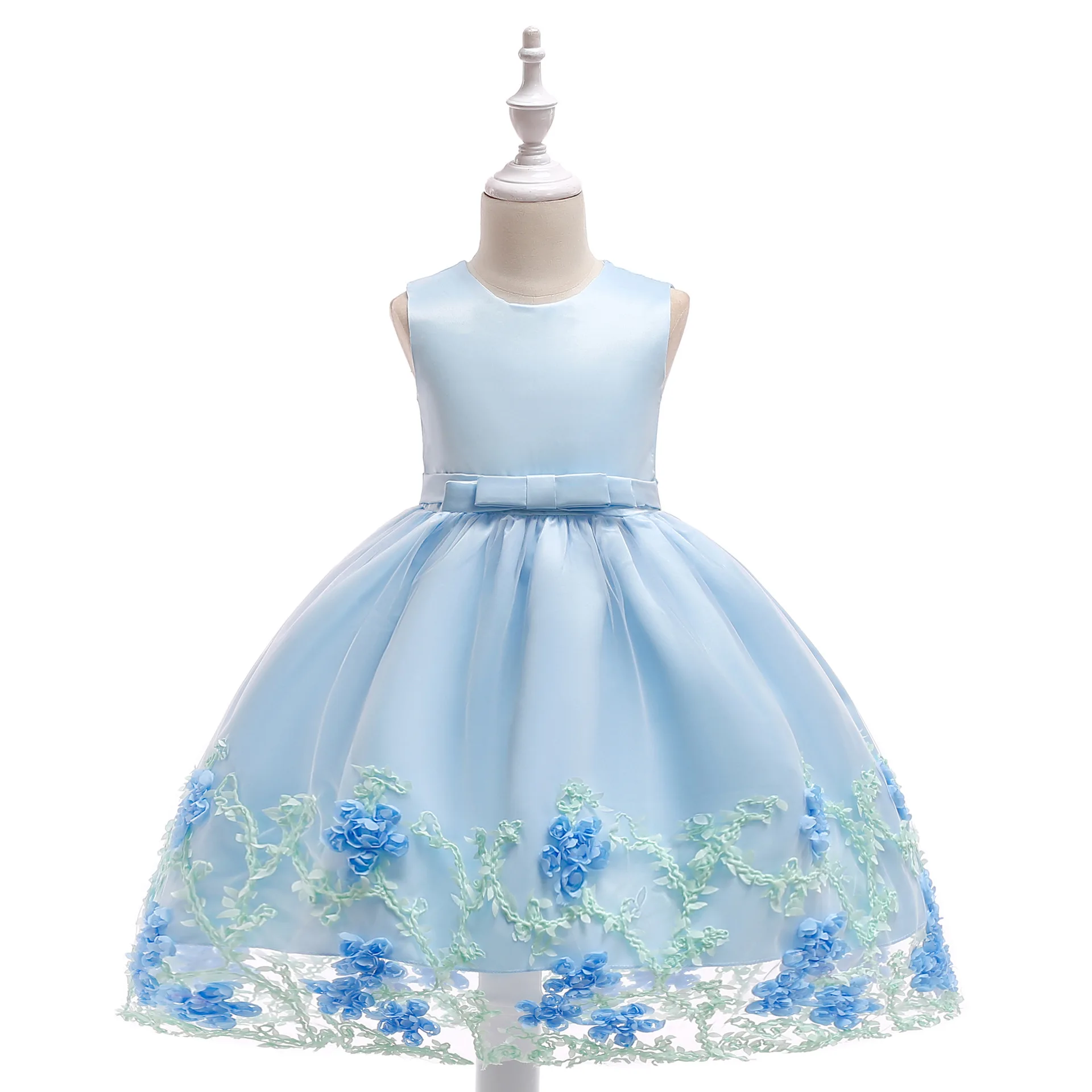 Genuine Kid Vintage Flower Dress Short Sleeve Girl Leopard Elsali - Buy ...