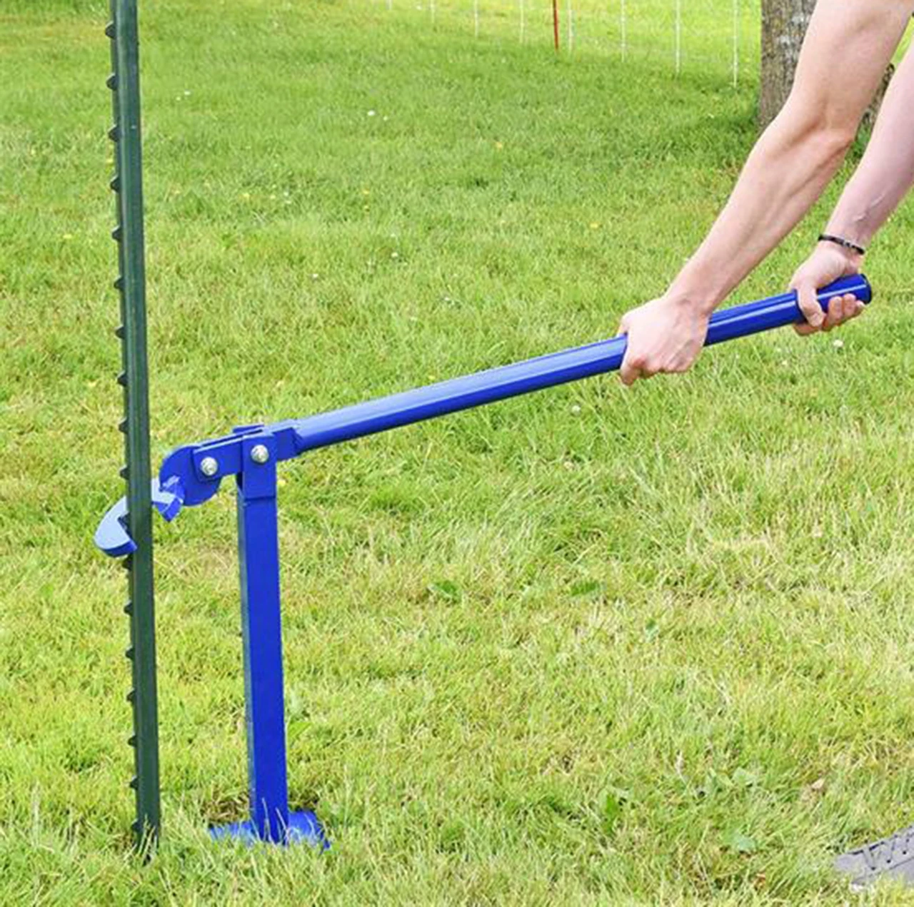 Manual Post Puller with Wire Stretcher Grip Tightener