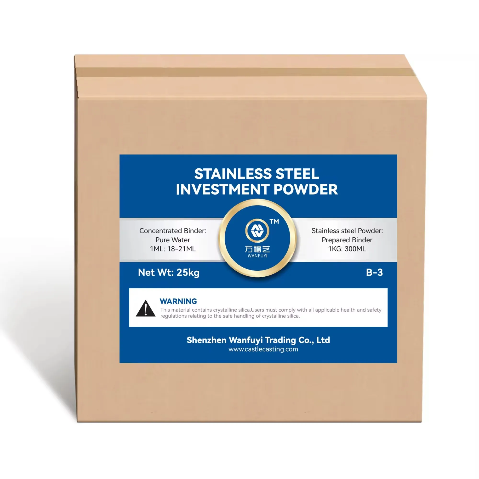 Wanfuyi Brand Investment Powder/gypsum For Stainless Steel Casting ...