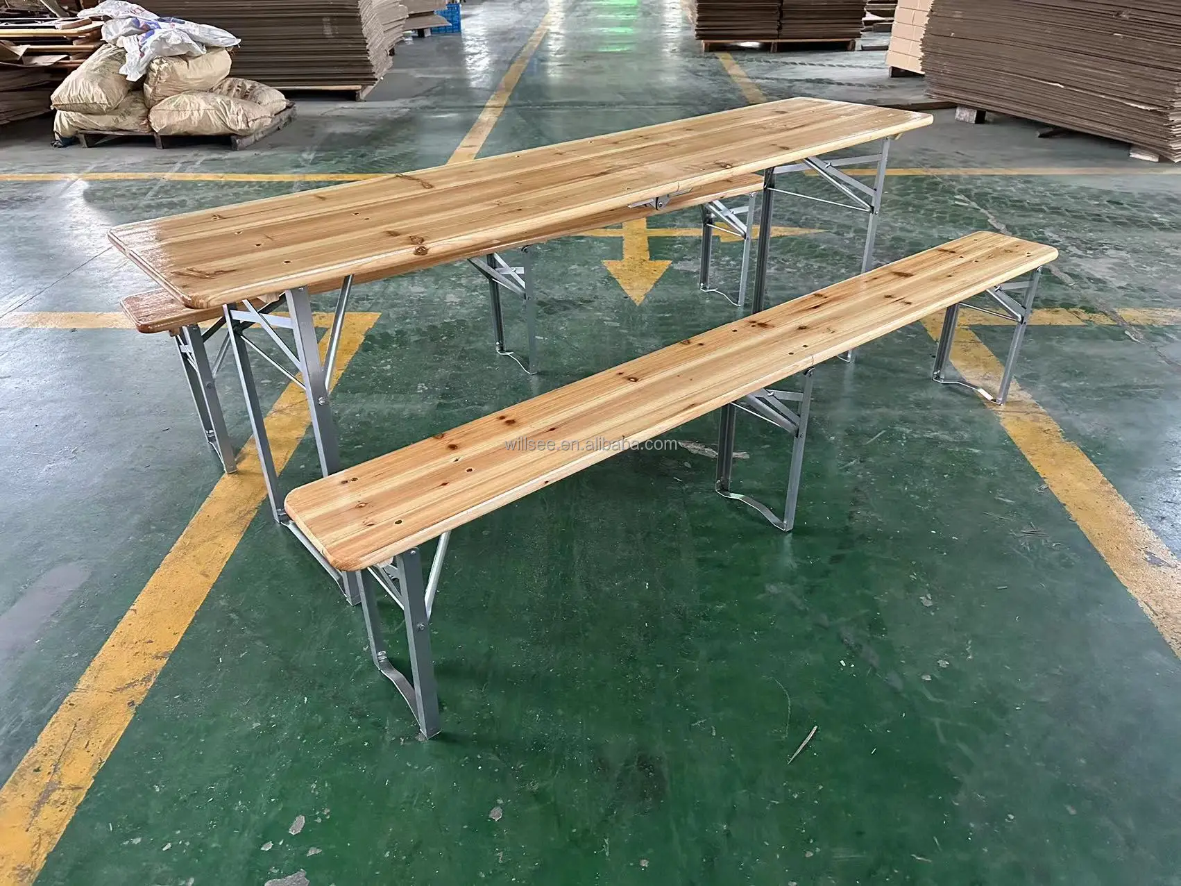 Garden Folding Beer Table and Bench Set - HE-247