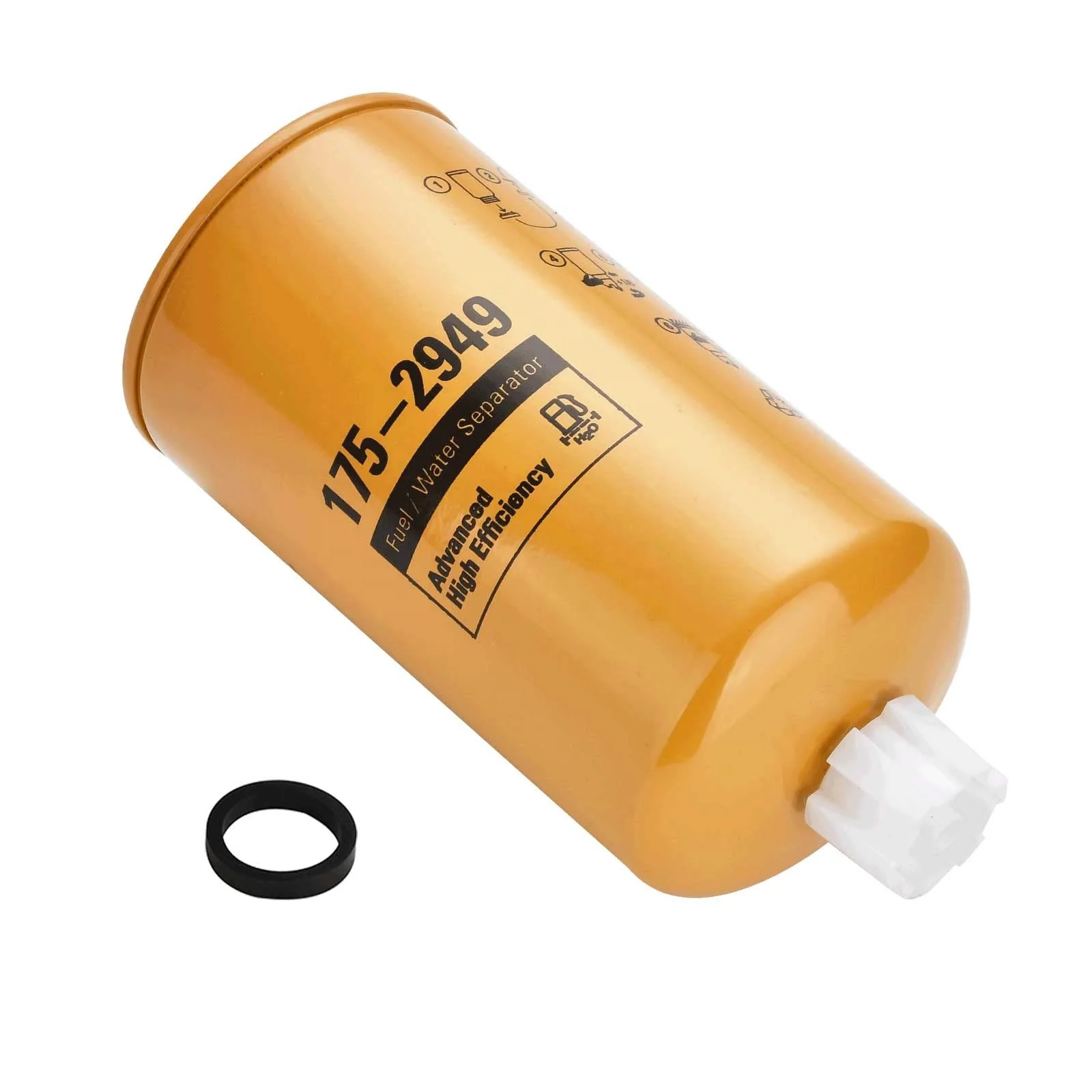 Excavator Engine Parts Fuel Filter Fuel Water Separator Element BF1268 ...