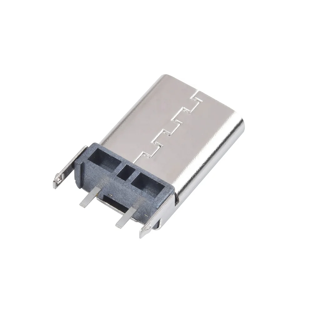 Usb Type-c 2 Pin Female Connector Port Length 13.0mm Dip Vertical Mount ...