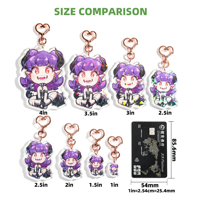 Customized Vograce Cheap Oem Cartoon Anime Embossed Acrylic Keychain ...