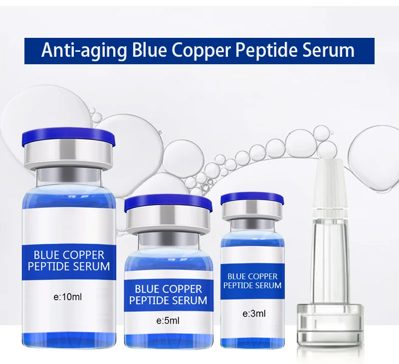 Blue Copper Peptide Serum GHK-Cu for All Skin Types - Firms Skin ...