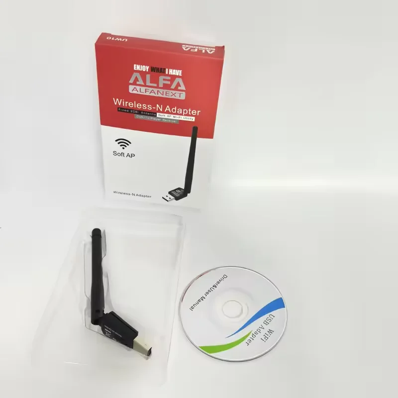 Wireless 150mbps Wifi Dongle - Alfa USB Adapter for Data Transfer