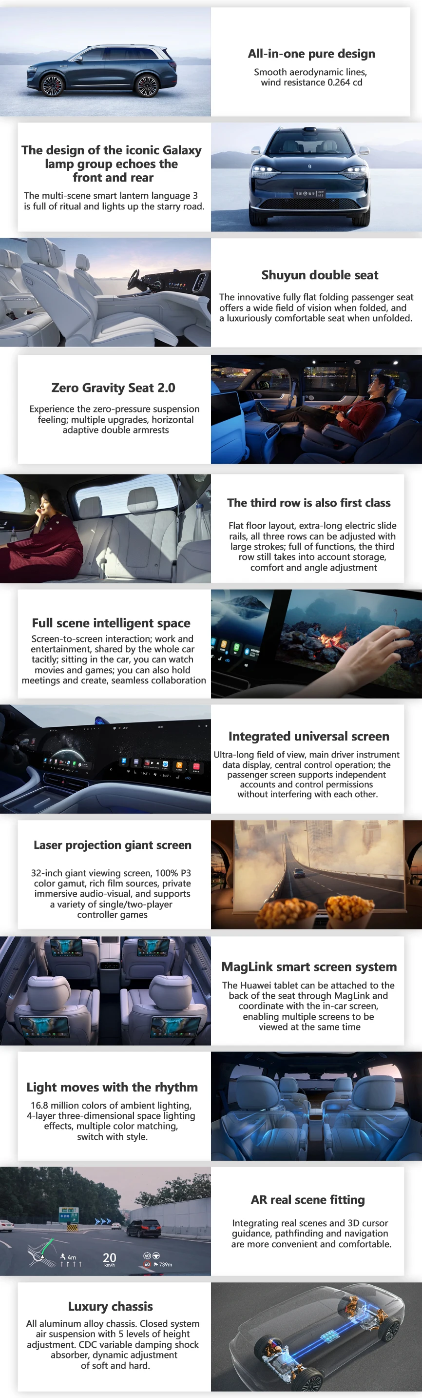 Ridever 2024 Huawei Aito M9 Automobile Extended Range Suv Electric ...