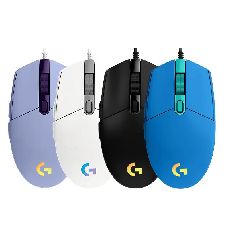 New Logitech Wired G102 Mouse Gamer Juego Rgb Mouse G203 8000dpi Wired ...