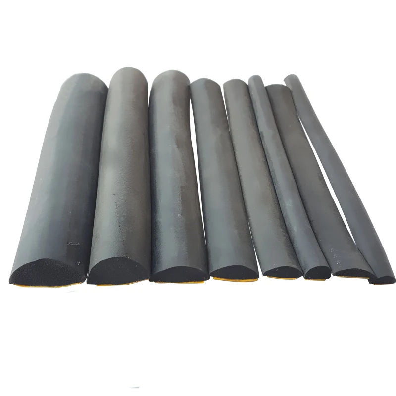 EPDM Silicone Sponge Soft Foam Half Round Rubber Seal Strip for Cabinet ...