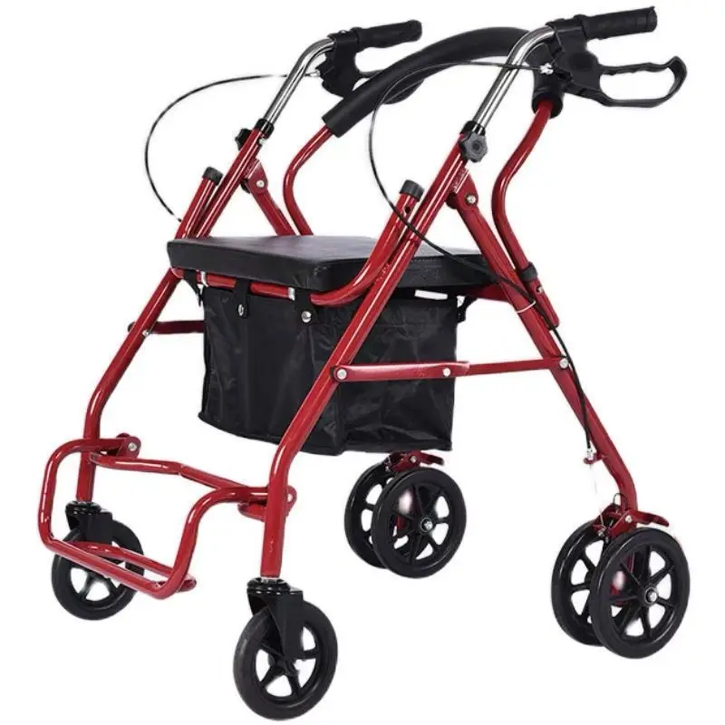 Wheeled shopping walker cart Wheeled walker four-wheel walker| Alibaba.com