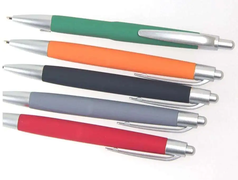 High Quality Luxury Soft Rubber Coated Finishing Plastic Pens With ...