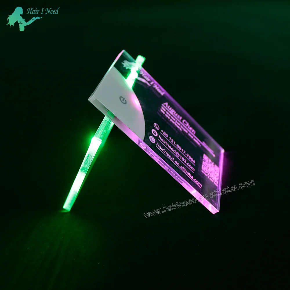 Luxury Led Acrylic Business Card Custom Business Cards Design Printing ...