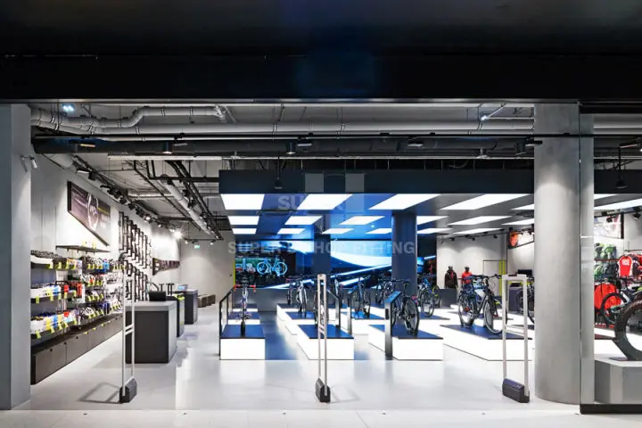 Rose Bike Shop - Modern Bicycle Display Ideas for Retail