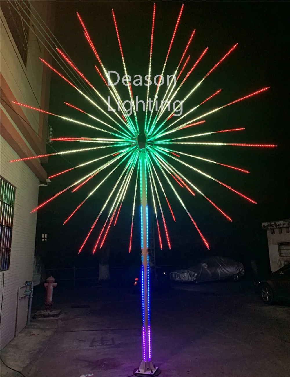 Color Changing Christmas LED Fireworks Wall Lights - Multi Color ...