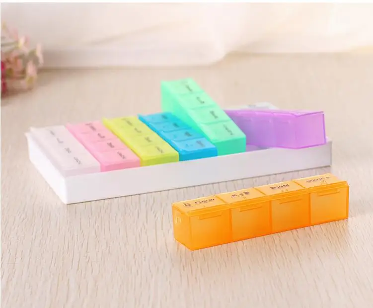 Organizator colorat de medicamente, OneTech, model 2023, de Luni pana ...