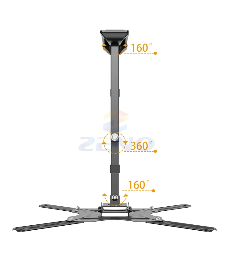 Lcd Led Full Motion Stand Swivel Function Tv Wall Mount 55 Inch Monitor ...