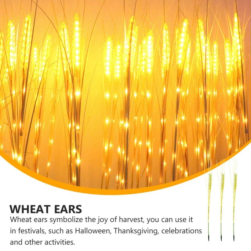 Outdoor Natural LED Wheat Ear Light Christmas Garden Holiday Decoration ...