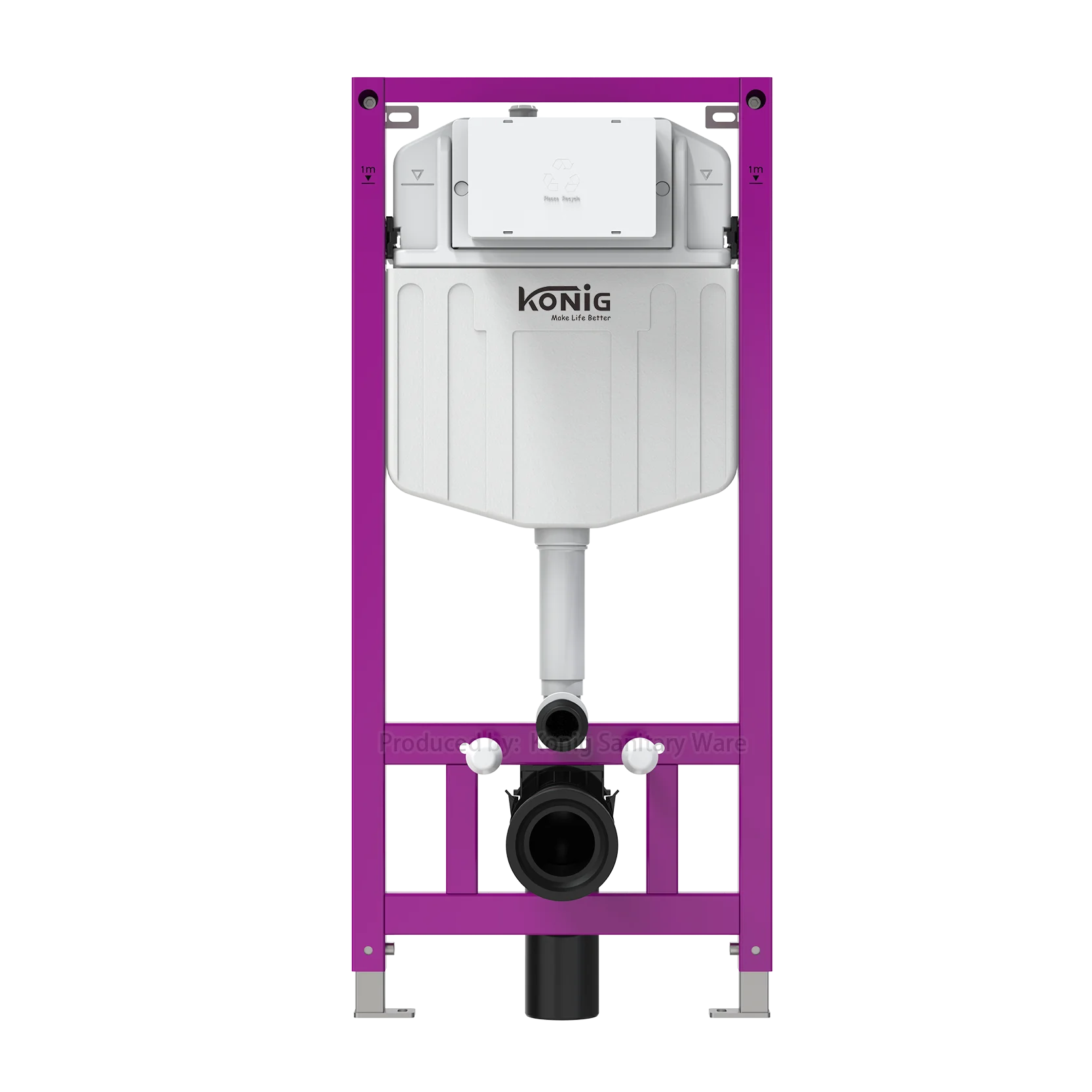 Wall Toilet Concealed Water Tank Cistern Hidden Concealed Flush Cistern ...