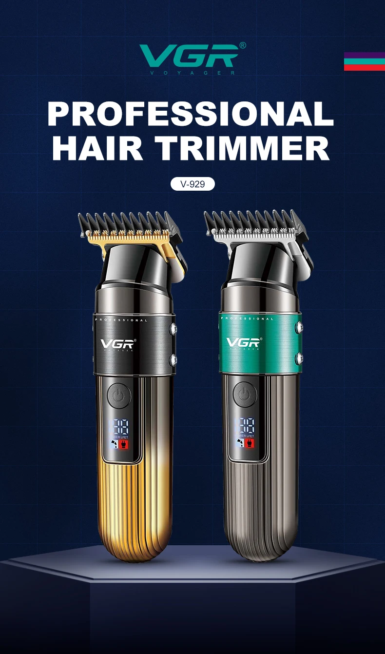 VGR V-929 Cordless Hair Trimmer - Professional & Versatile