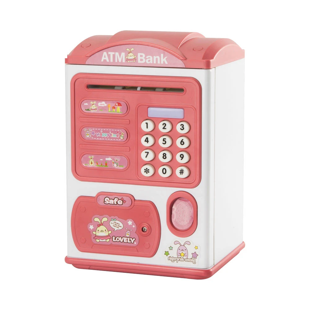 Fanny kids electric saving bank money-box Atm toy and coin mini ...