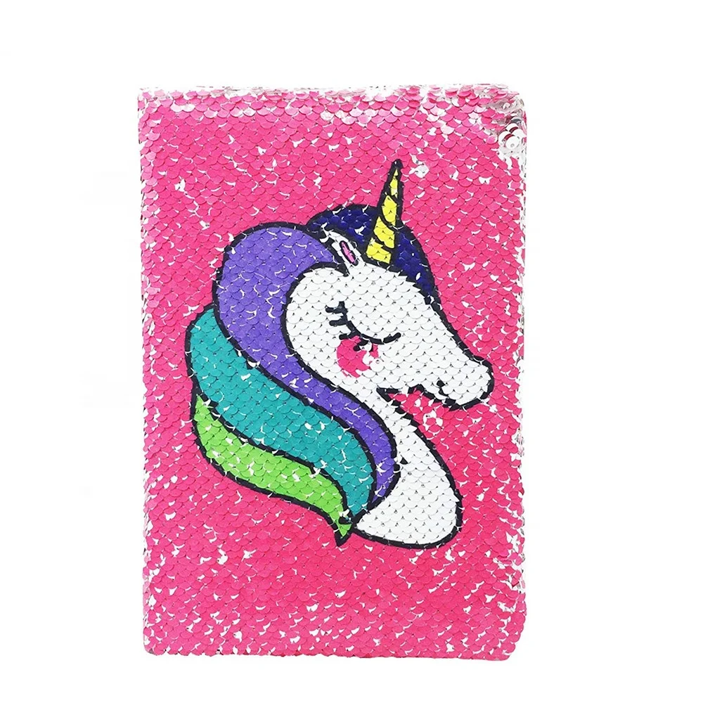 Custom Reversible Sequin Notebook A5 Size Journal Mermaid Diary Magic ...