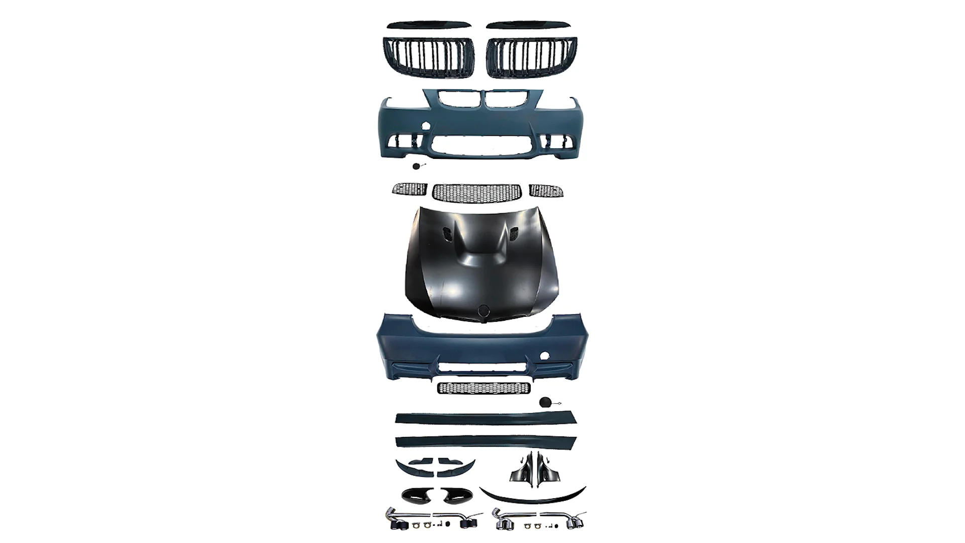 Upgrade Body Kit For Bmw 3 Series M3 E90 E92 E93 New Style Bumpers Side ...