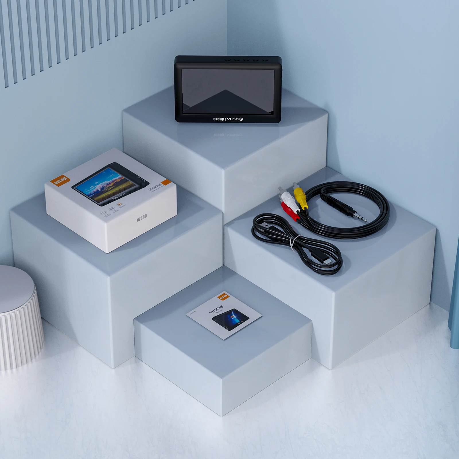 Ezcap180 Vhsdigi Portable Vhs Dvd Hi8 Camcorder Maker Analog Video ...