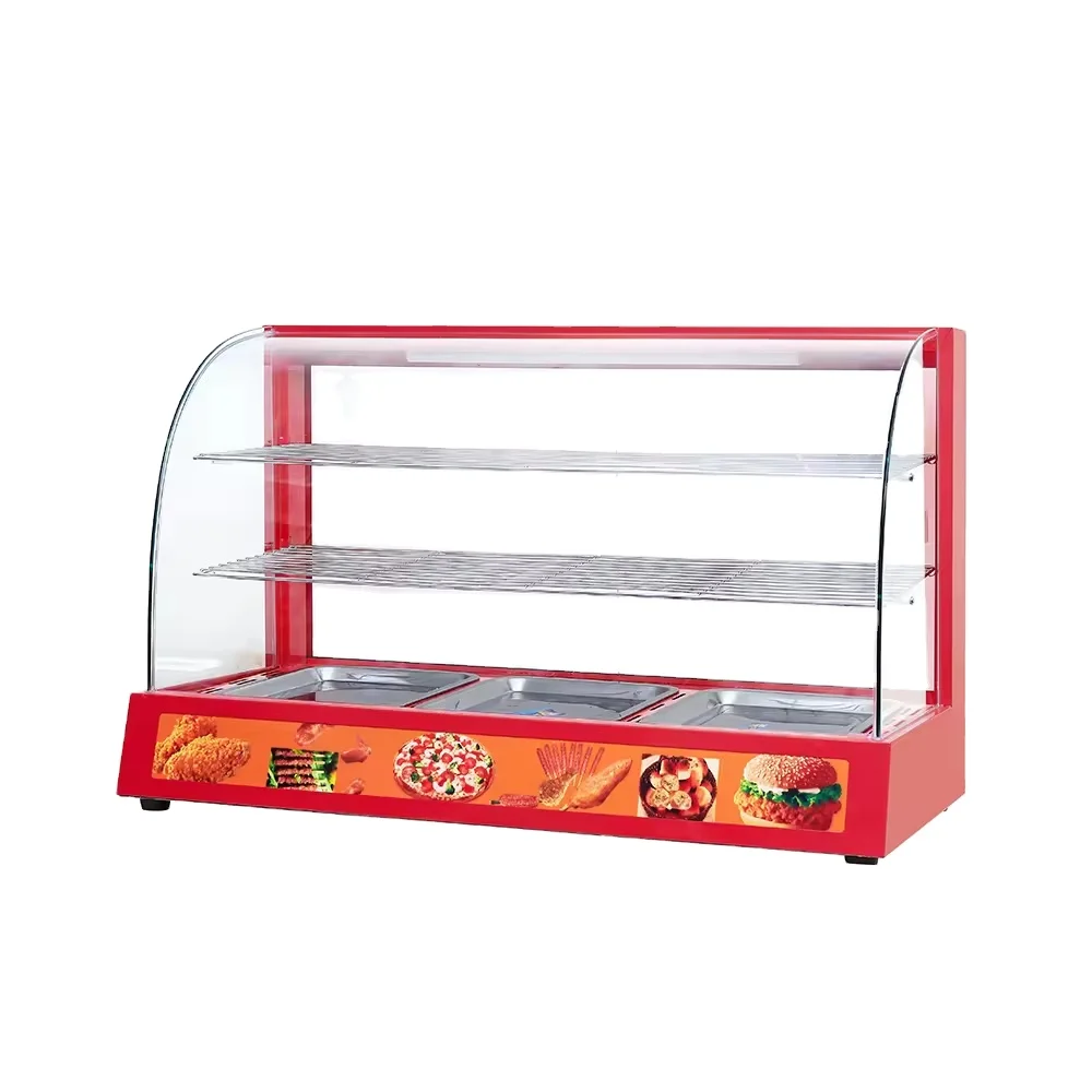 Electric Chinese Bun Steamer Display - High Productivity