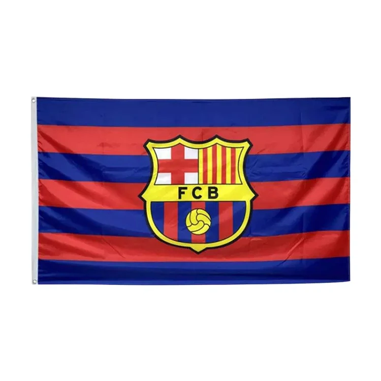 Custom Soccer Game Event Banner 3x5ft Football Fc Barcelona Flag - Buy ...