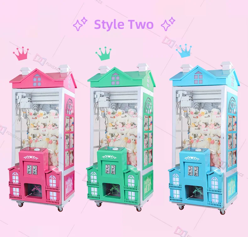 Doll Crane Machine Playground Game Center Coin Operated Crane Claw ...