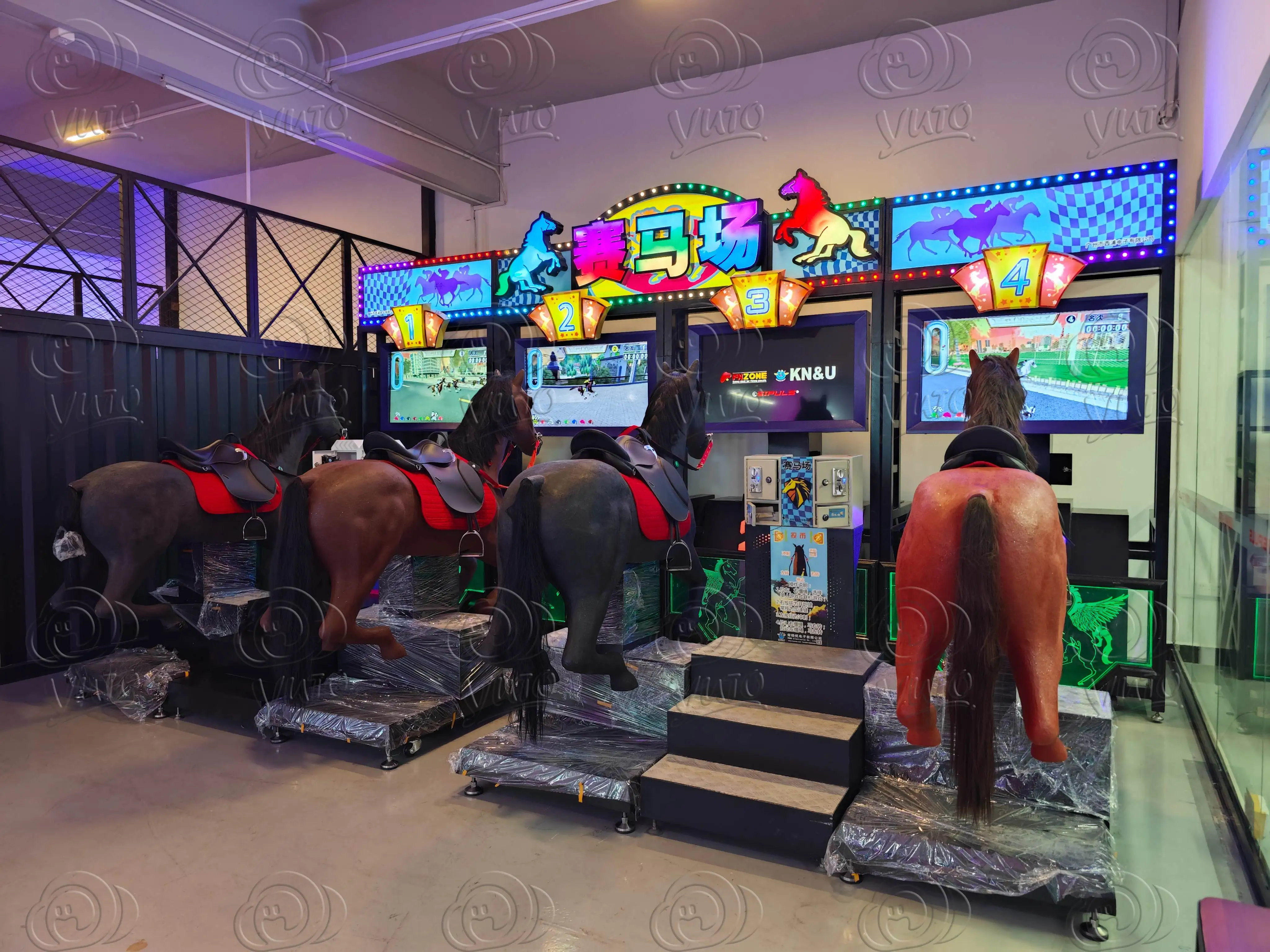 Gogo Jockey 4P Horse Riding Simulator Game Machine for Sale