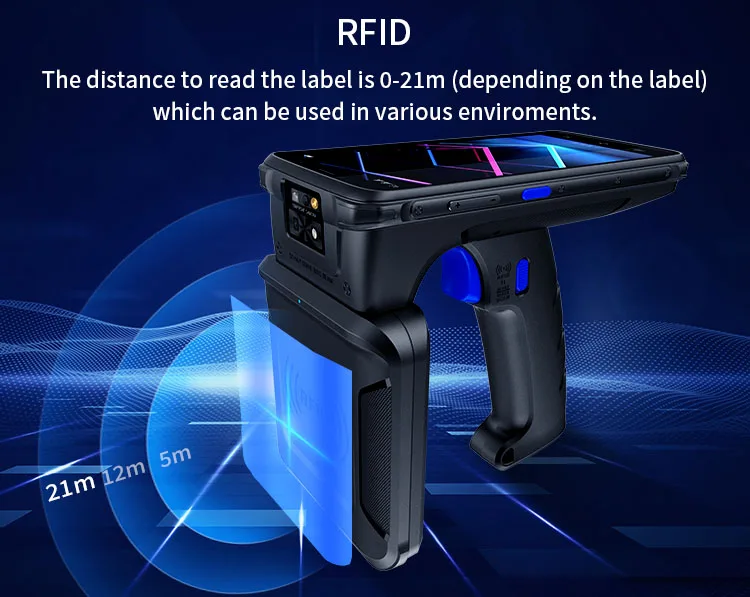 UHF RFID Reader R20 Handheld PDA - Long Range & Barcode Scanner