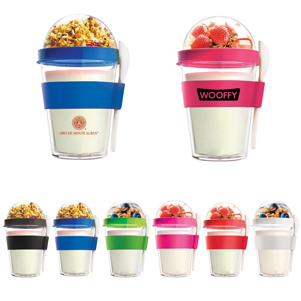 ECO Friendly 12OZ Cereal on the Go Cup - Double Wall Plastic