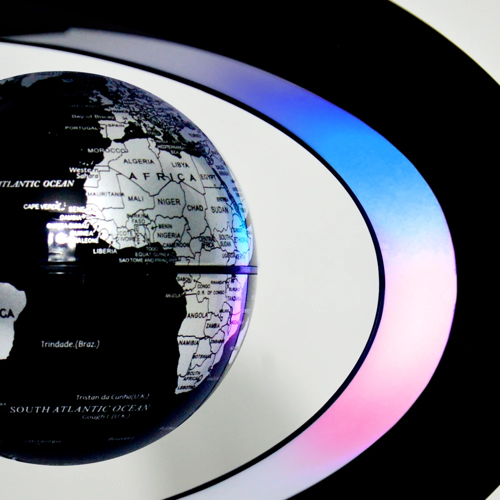 C Plastic Desktop Earth World Map Globe - Magnetic Float