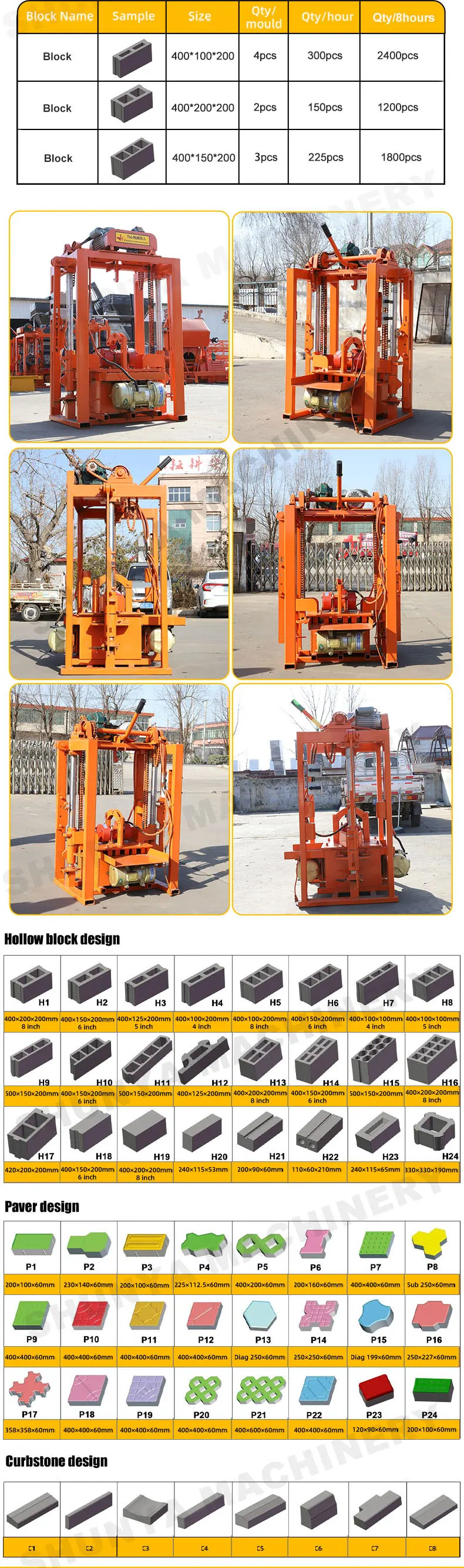 Chain Lifting Brick Manufacturing Machines Qm2-45 Brick Making Machine ...