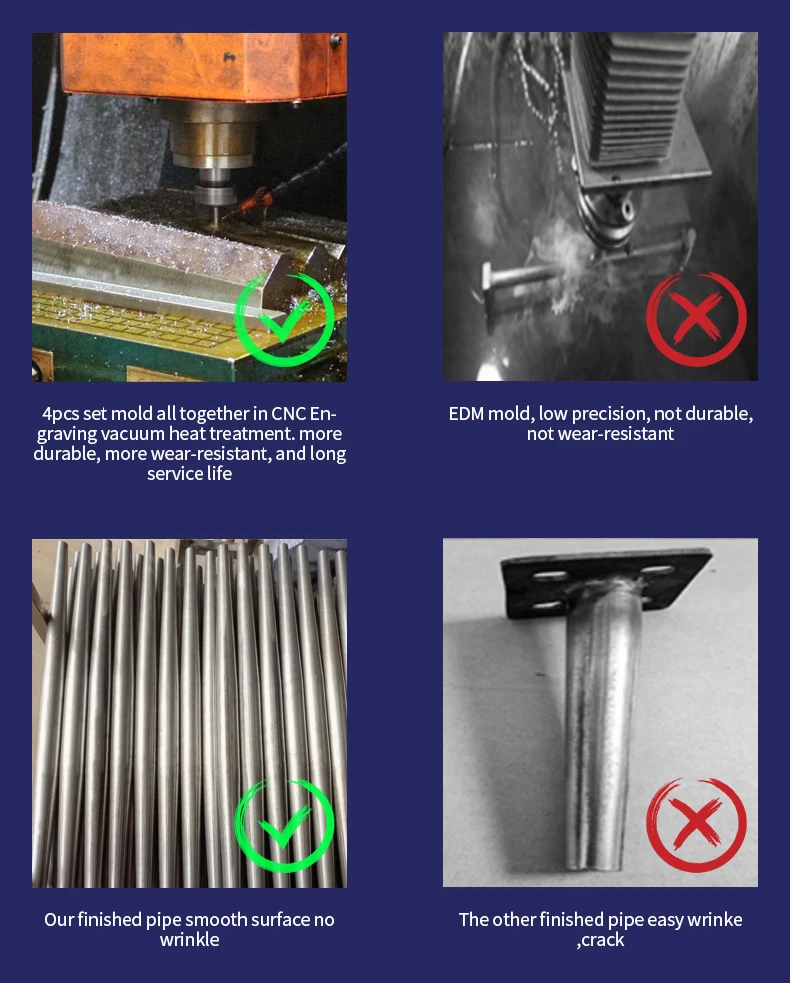 Automatic Steel Square Tube Tapering Pipe End Taper Forming Swaging ...