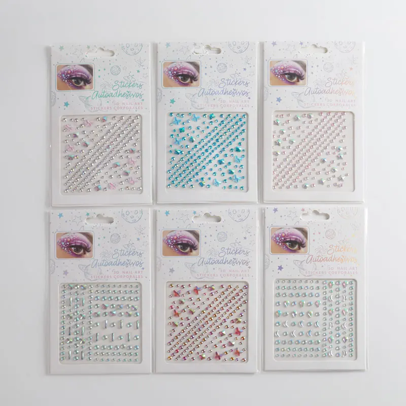 Self-adhesive Body Jewels Stickers Including Stars,Flower,Drop Shape ...