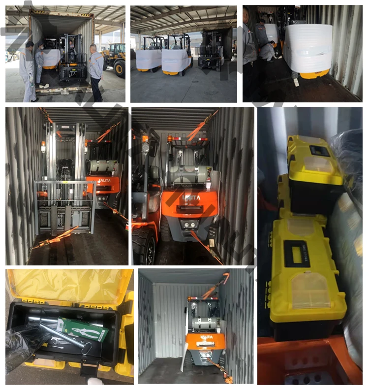 IAUTA 12 Ton Forklift Low Mast 12 Ton Container Forklift for Work in ...