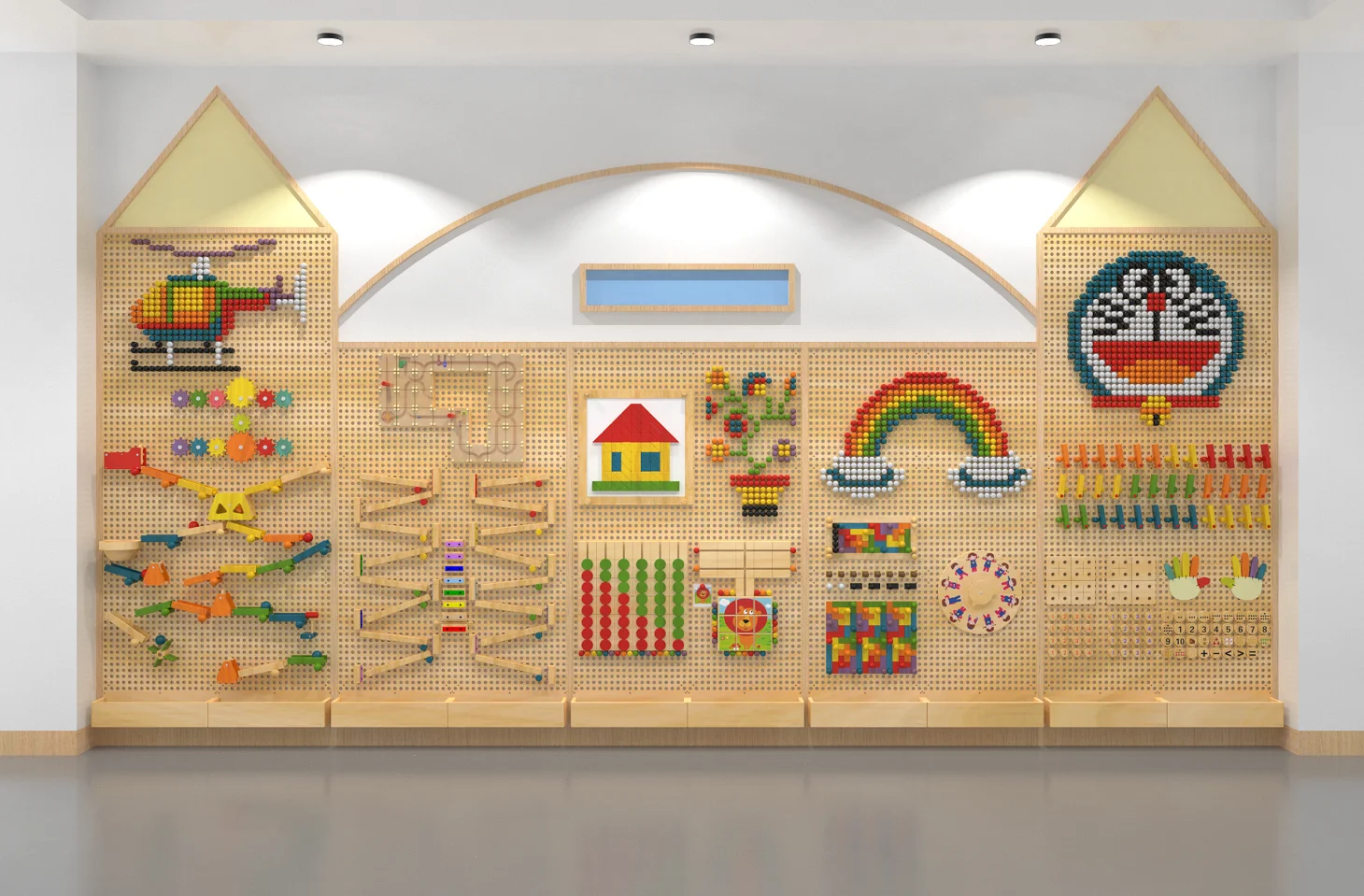 Diy Educational Learning Wall Game Interactive Wall Stem Busy Board ...