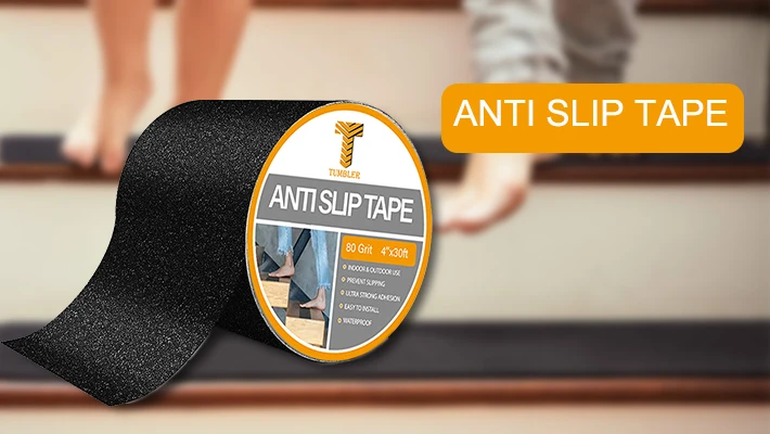 4inchx35 Black Waterproof Sticky Silicon Self Adhesive Anti Slip Tape ...