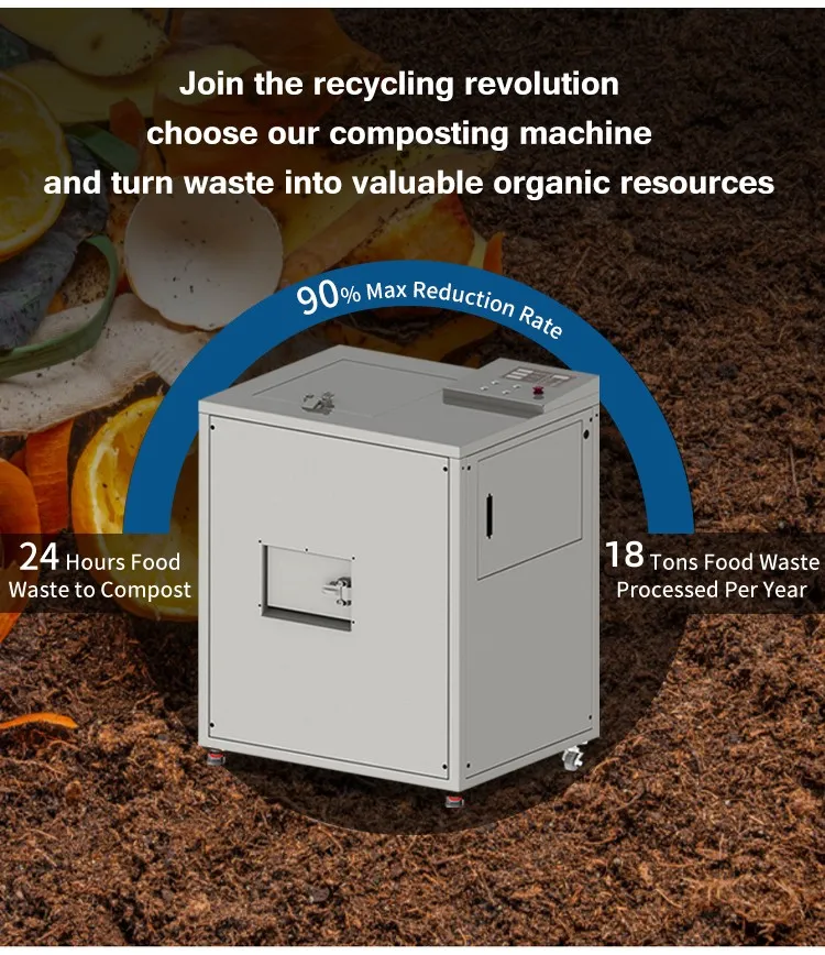 50kg/day Food Waste Recycling Machine - Efficient Composting