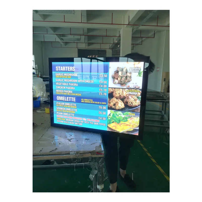 Light Signs Menu Display Board Restaurant Advertising Fast Food Display ...