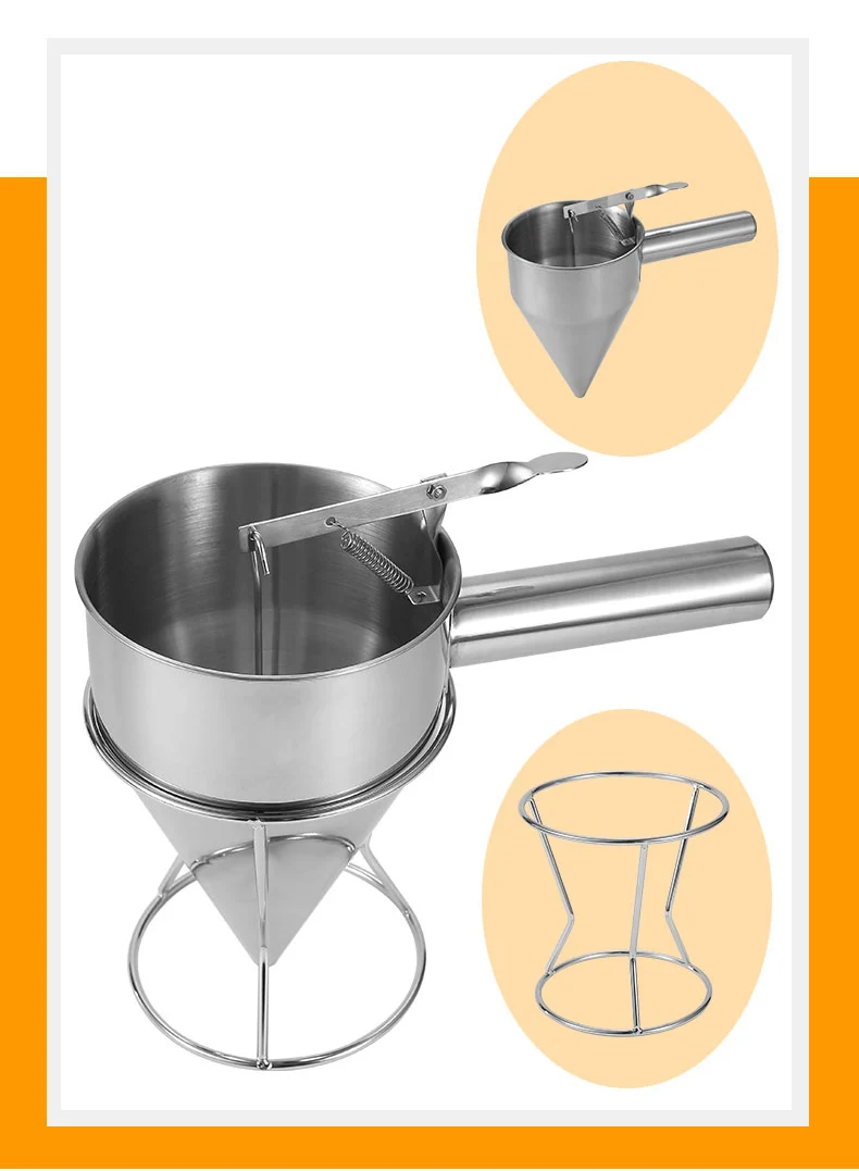 Caliber 17mm Stainless Steel Funnel for Octopus Balls