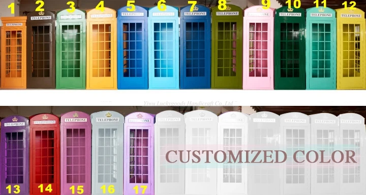 Vintage Pink Telephone Booth Set for Party & Wedding Decor